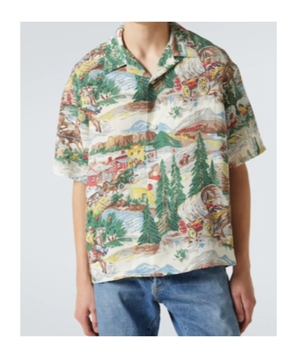 Visvim Crosby Printed Silk-blend Bowling Shirt