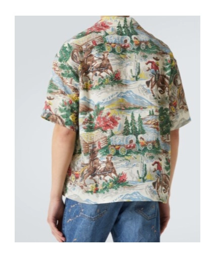 Visvim Crosby Printed Silk-blend Bowling Shirt