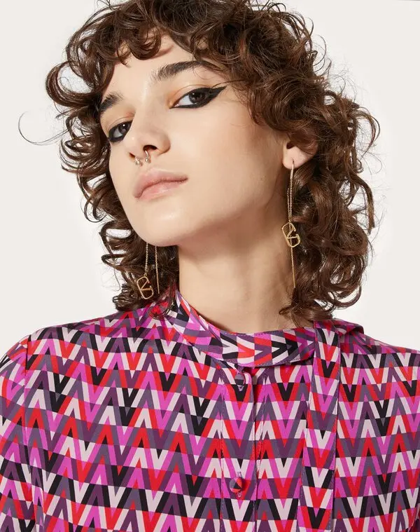 Valentino Garavani Vlogo Signature Drop Earrings
