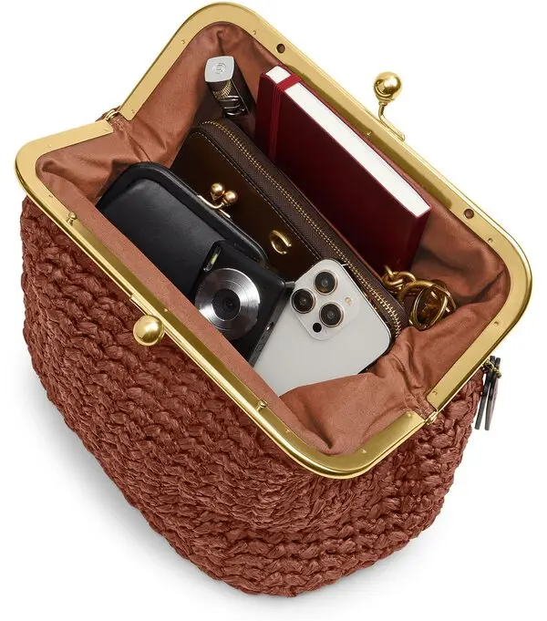 COACH Large Kisslock 27 Frame Bag