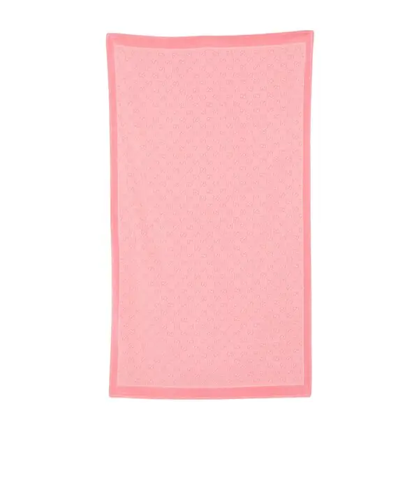 Gucci Gg Terrycloth Jacquard Beach Towel - Light Pink