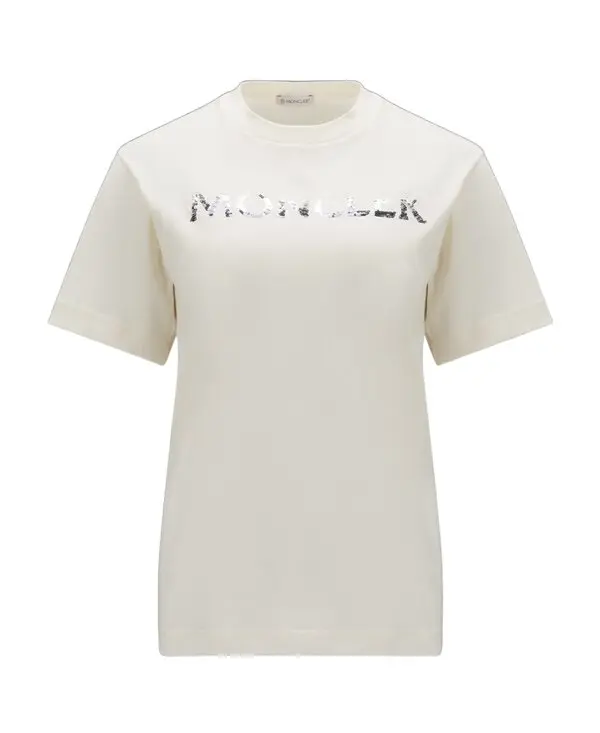 Moncler Logo Embellished Crewneck T-shirt