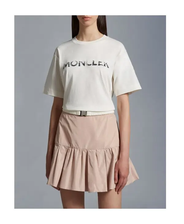 Moncler Logo Embellished Crewneck T-shirt
