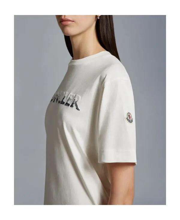 Moncler Logo Embellished Crewneck T-shirt