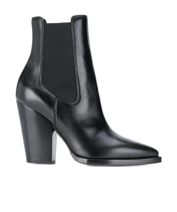 Saint Laurent Theo Pointed Toe Ankle Boots