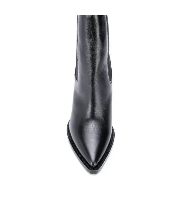 Saint Laurent Theo Pointed Toe Ankle Boots