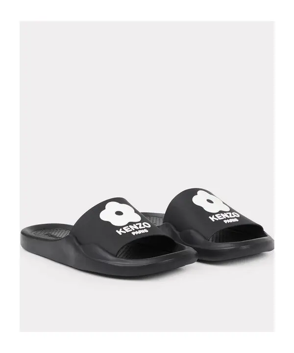 Kenzo Logo Patch Open Toe Slides