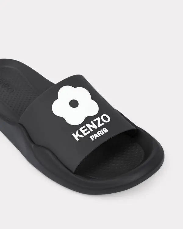 Kenzo Logo Patch Open Toe Slides