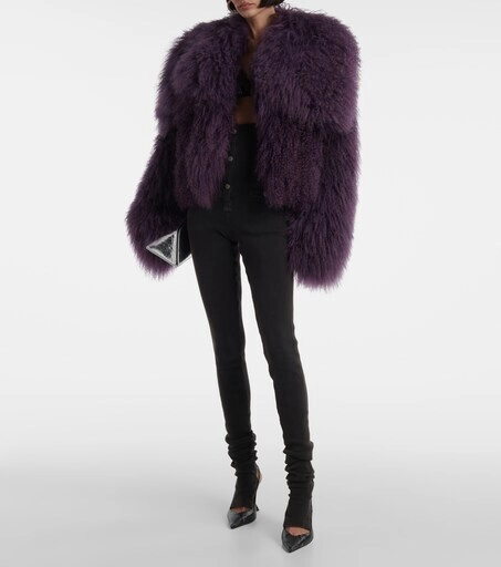 Attico Fluffy Fur Coat