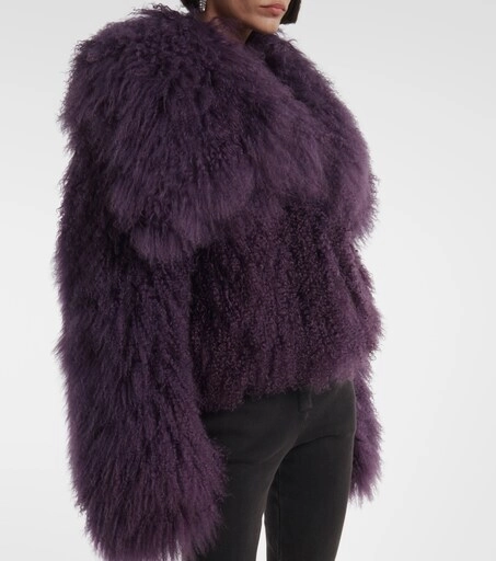 Attico Fluffy Fur Coat