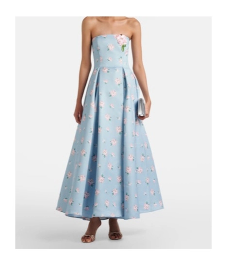 LEO Nora Floral Bustier Gown