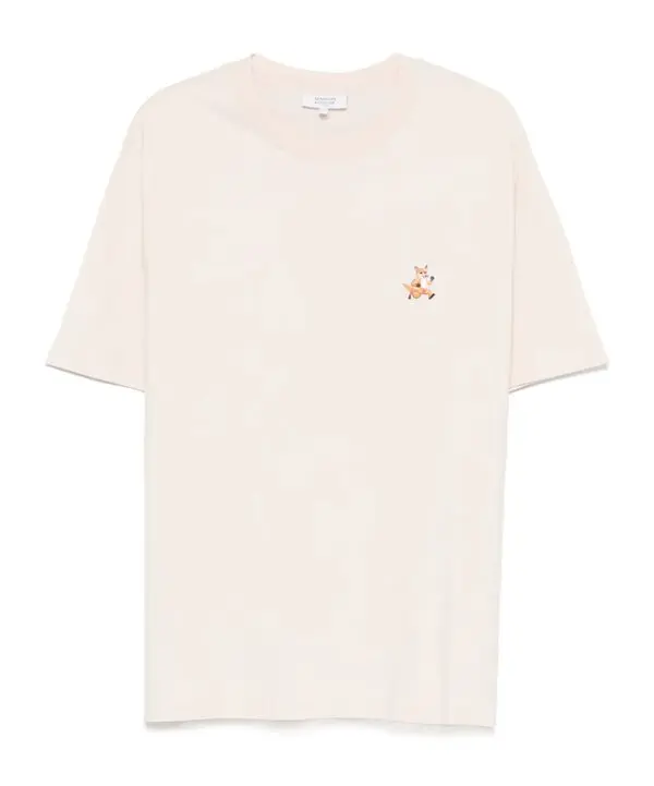 Maison Kitsuné Speedy Fox Patch Comfort T-shirt - Light Beige