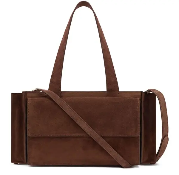 Miu Miu Multi-pocket Suede Handheld Bag