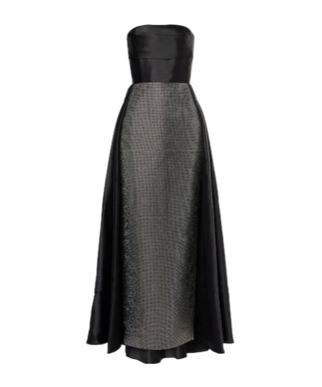 Solace Embellished Corset Gown - Black