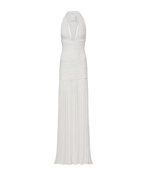 Christopher Esber Bridal Orion Ruched Halterneck Gown