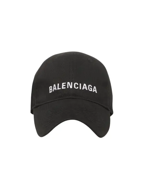 Balenciaga Cap In /white - Black