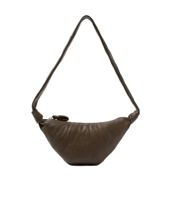 LEMAIRE Small Leather Shoulder Bag - Green