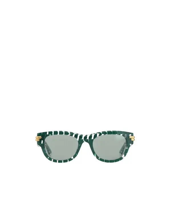 Bottega Veneta Mitre Square Sunglasses - Gray