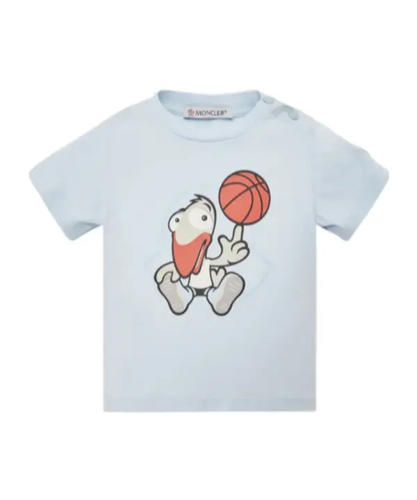 Moncler Basketball Motif Cotton T-shirt