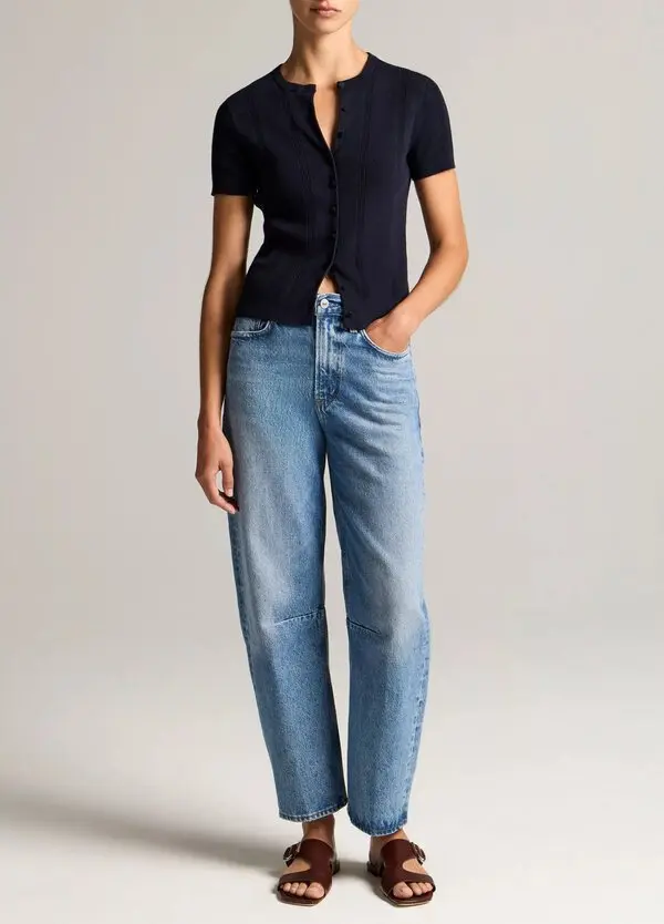 Vince Short Sleeve Knitted Cardigan
