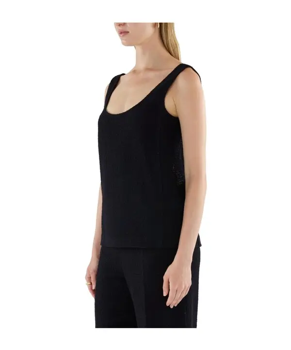Khaite Square-neck Knit Tank Top