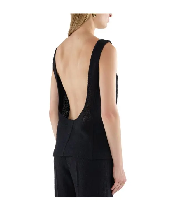 Khaite Square-neck Knit Tank Top