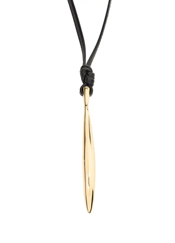 Bottega Veneta Sardine Leather Pendant Necklace