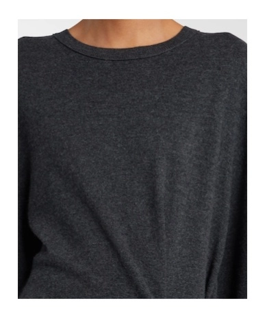LISA YANG Abrielle Gathered Cashmere Sweater Dress