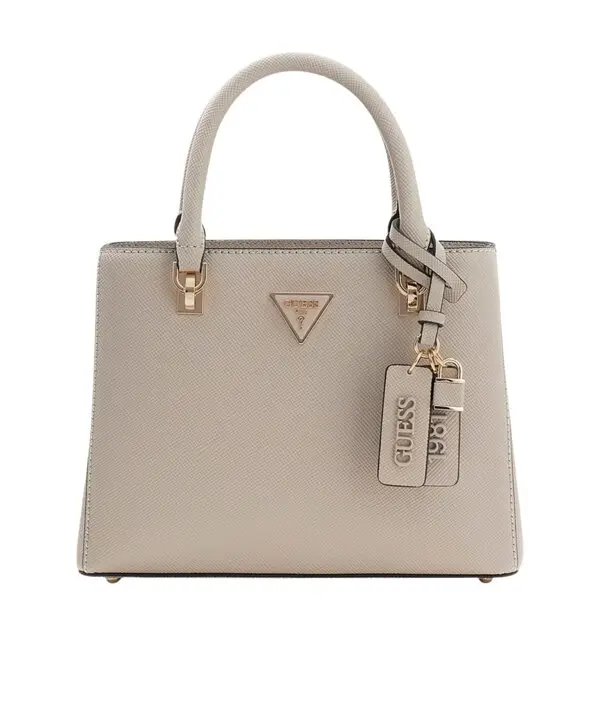 Guess Logo Zipper Tote Bag - Nude