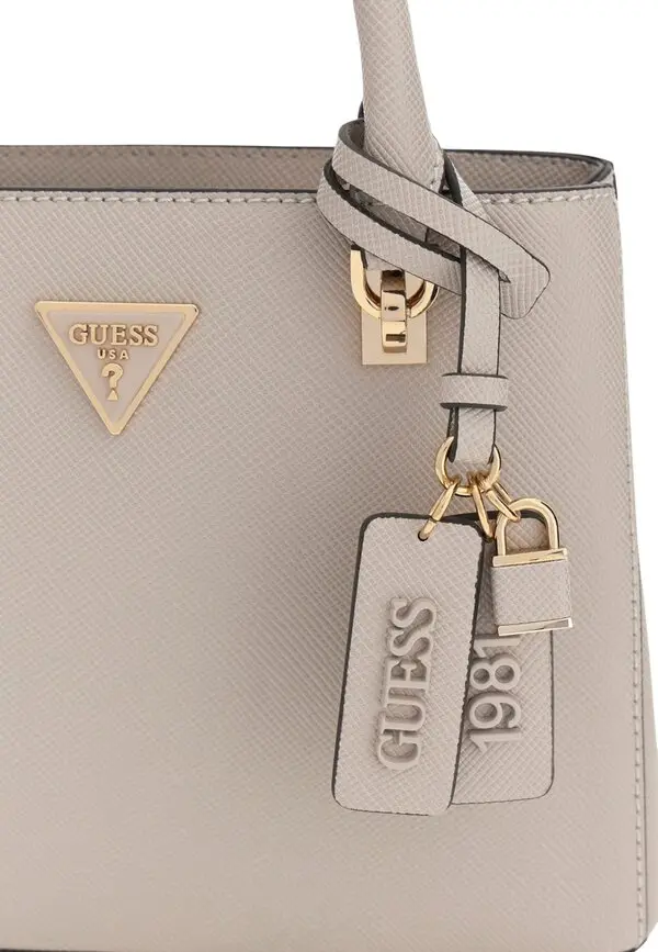 Guess Logo Zipper Tote Bag