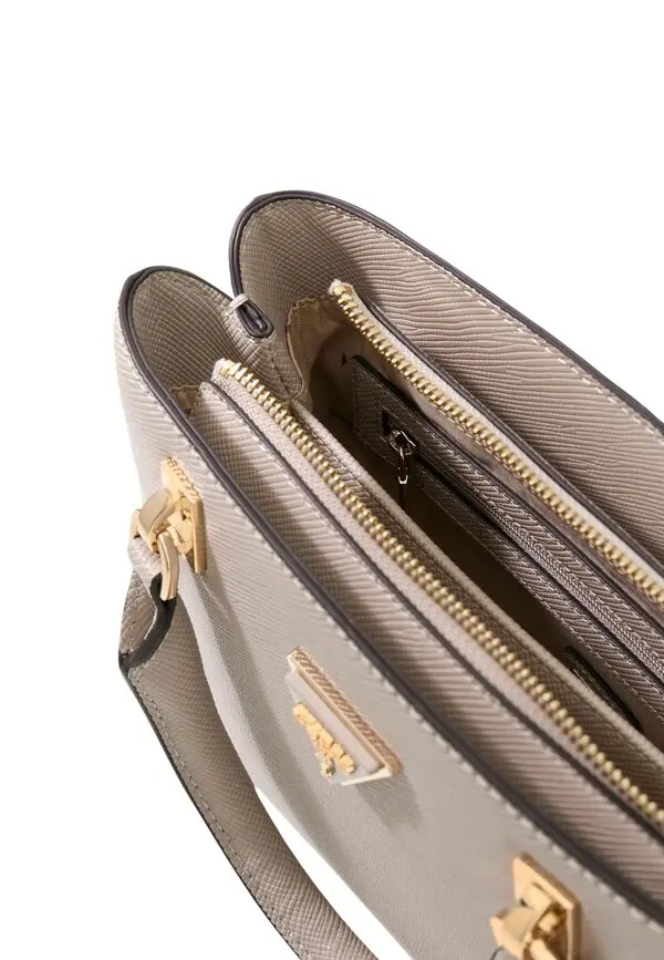Guess Logo Zipper Tote Bag