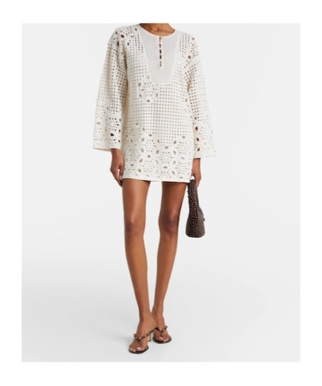 FRAME Postcard Cotton Crochet Tunic