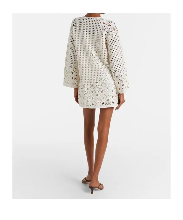 FRAME Postcard Cotton Crochet Tunic