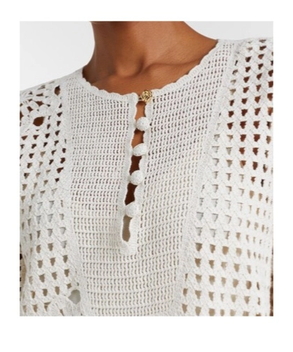 FRAME Postcard Cotton Crochet Tunic