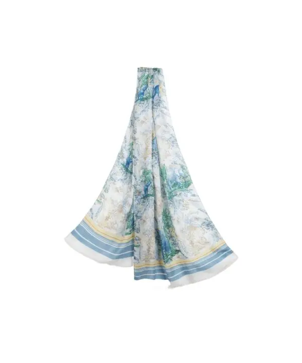 Etro Wool And Silk Scarf With Design