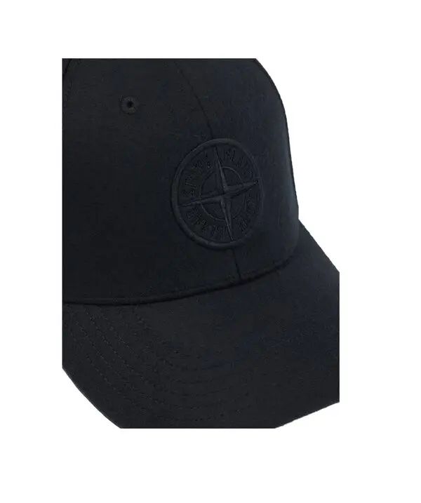 Stone Island Compass Embroidered Curved Peak Cap