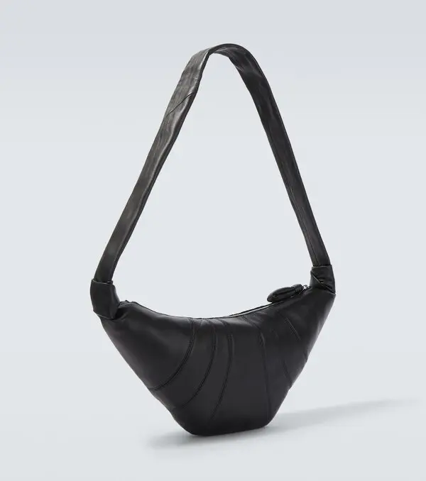 LEMAIRE Croissant Medium Leather Shoulder Bag