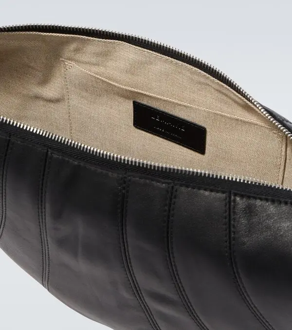LEMAIRE Croissant Medium Leather Shoulder Bag