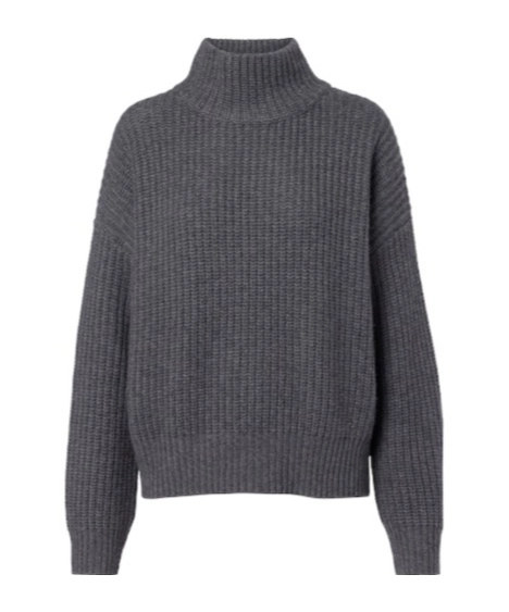 LISA YANG High-necked Knit Sweater - Black