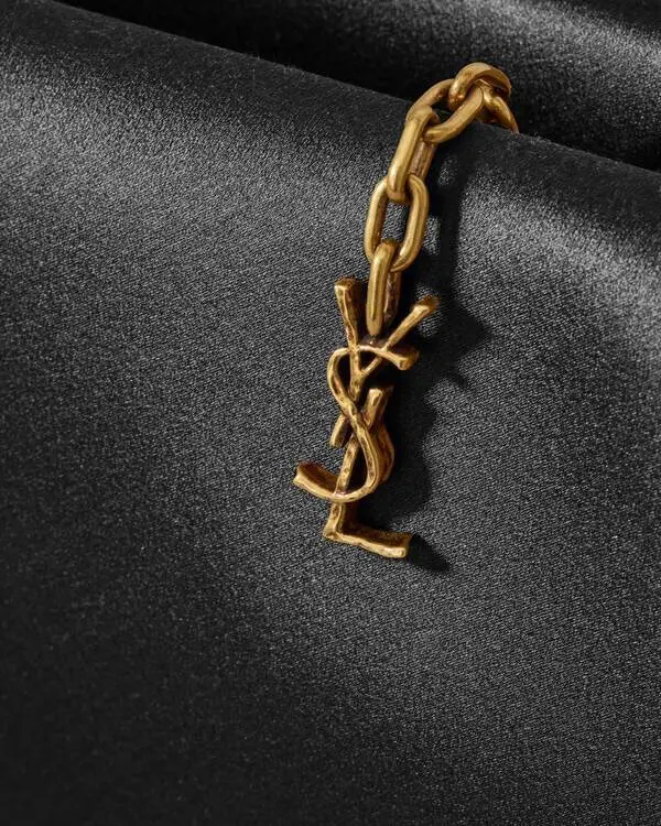 Saint Laurent Evening Soft Clutch In Satin