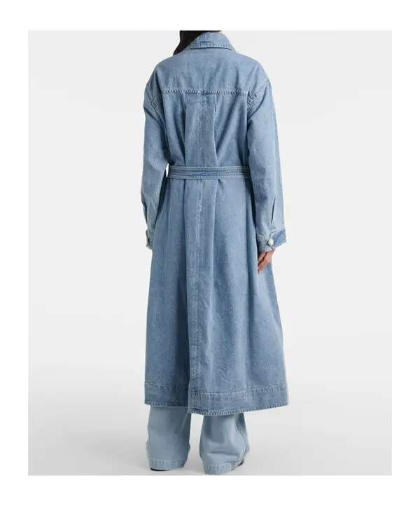 AGOLDE Long Button-down Denim Jacket