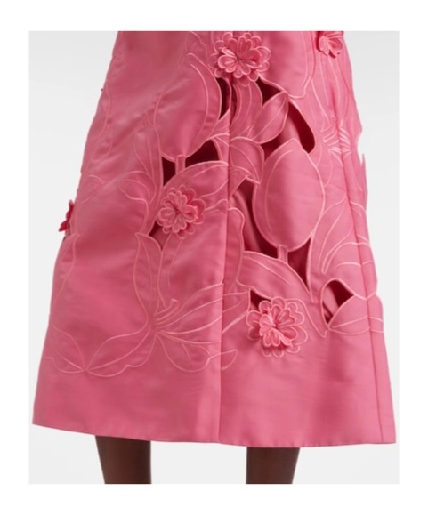 LEO Caroline Laser-cut Midi Dress