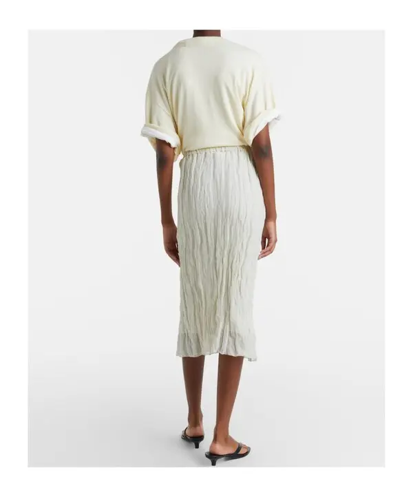 RÓHE Cotton-blend Midi Skirt