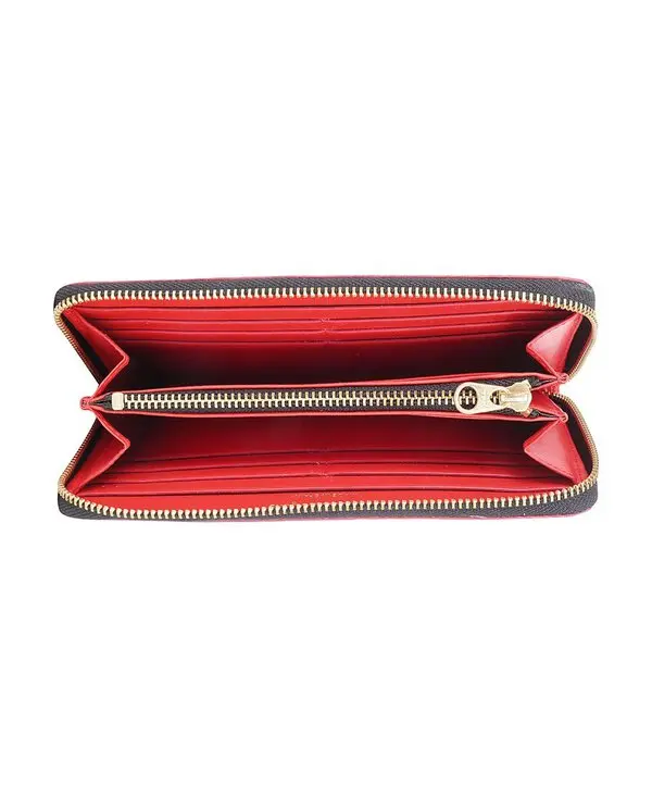 Comme Des Garçons Logo Printed Zipped Wallet