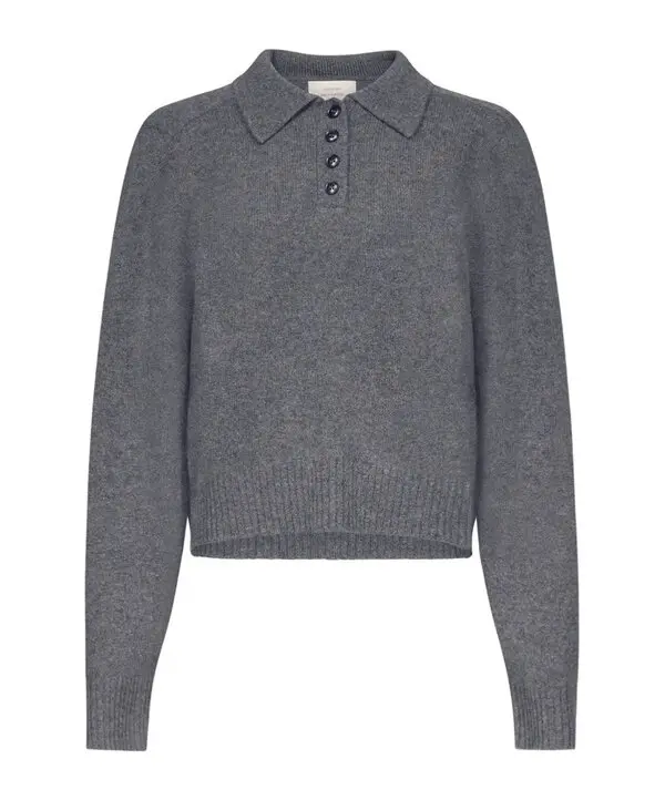 LOULOU STUDIO Polo-neck Ribbed Sweater