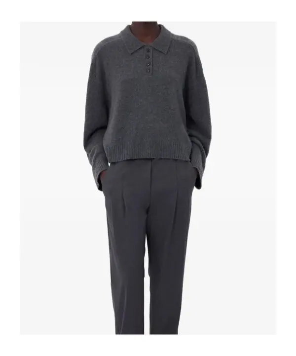 LOULOU STUDIO Polo-neck Ribbed Sweater