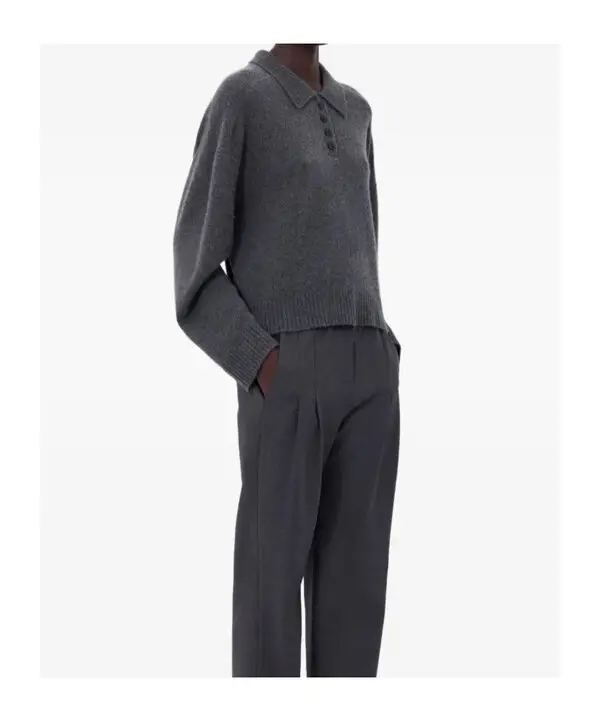 LOULOU STUDIO Polo-neck Ribbed Sweater