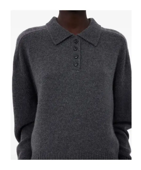 LOULOU STUDIO Polo-neck Ribbed Sweater