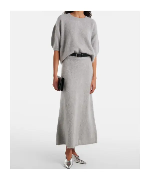 LISA YANG Asta Cashmere Midi Skirt