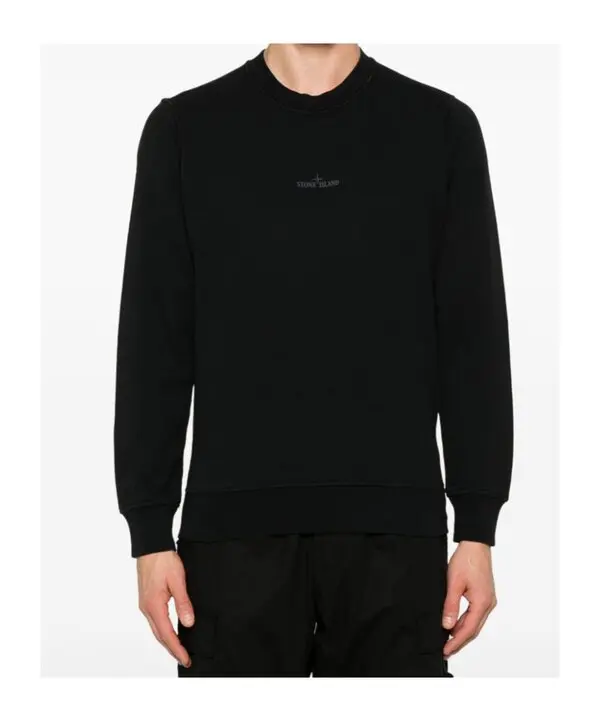 Stone Island Crewneck Sweatshirt With Logo Print
